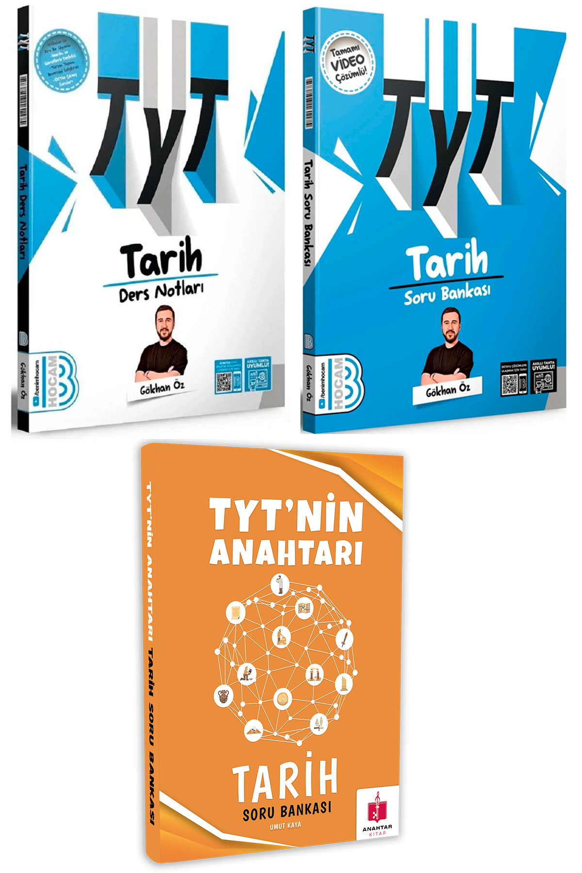 Anahtar Kitap 2025 Tyt'nin Anahtarı Tarih Soru Bankası ve Benim Hocam TYT Tarih Ders Notları ile ...