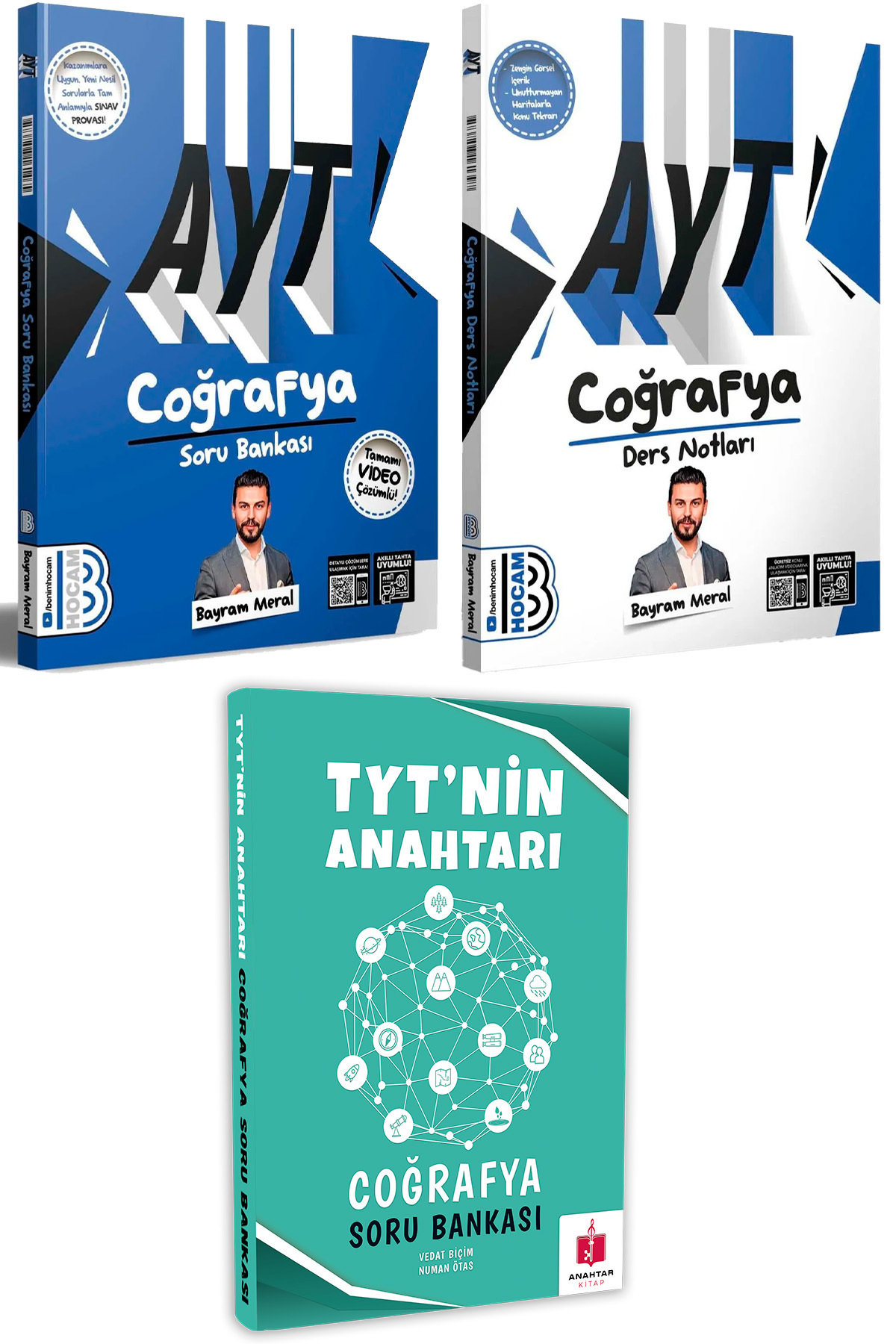 Anahtar Kitap 2025 Tyt'nin Anahtarı Coğrafya Soru Bankası ve Benim Hocam AYT Coğrafya Ders ...