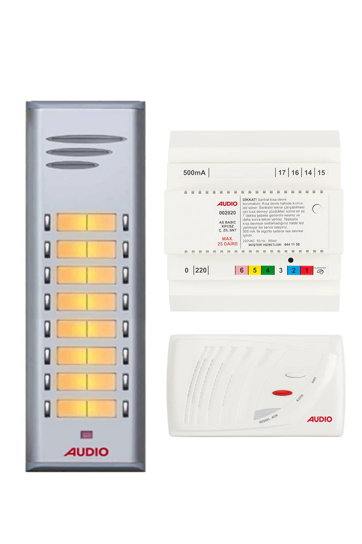 AUDİO Audio 20 Daire 1012 Görüntüsüz Sesli Diafon - Fiyatı, Yorumları
