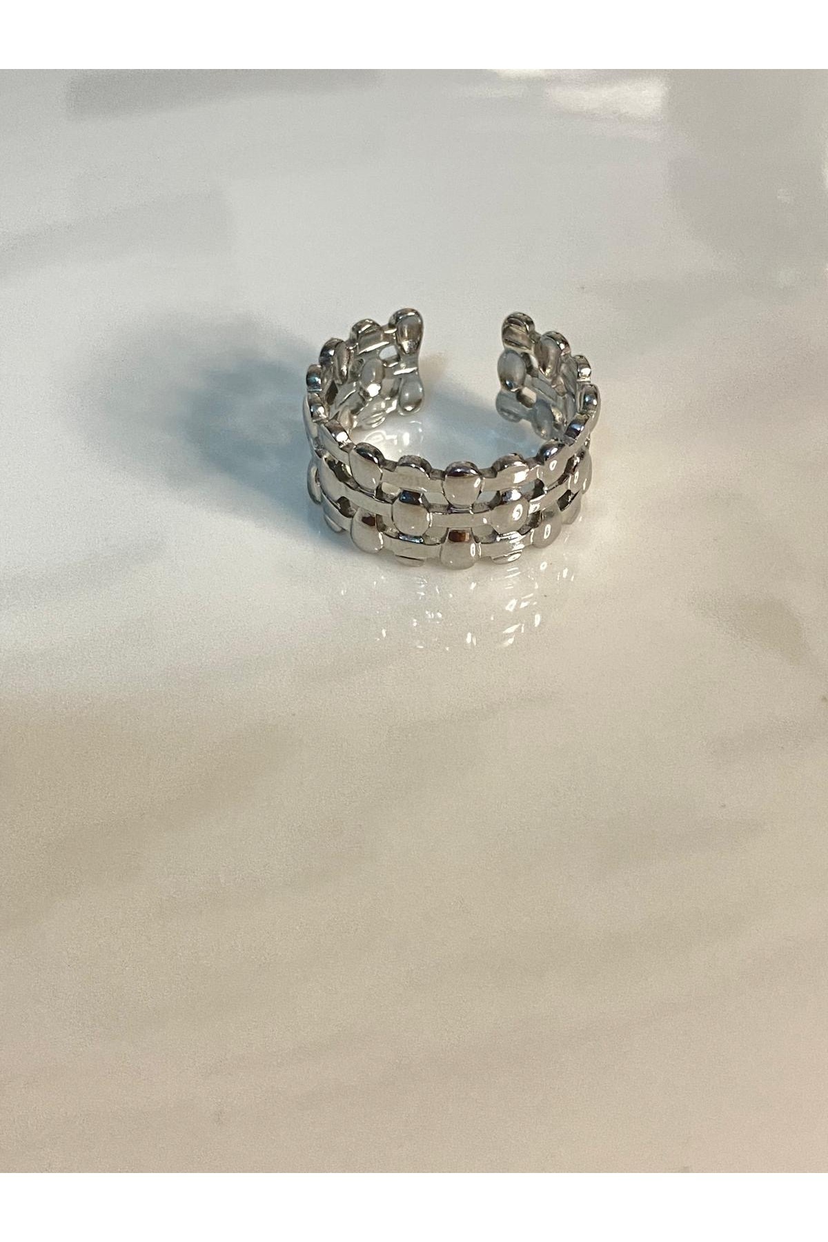 stainles steel Paslanmaz Çelik Ayarlanabilir Gümüş Renk Noktalı Desenli ...