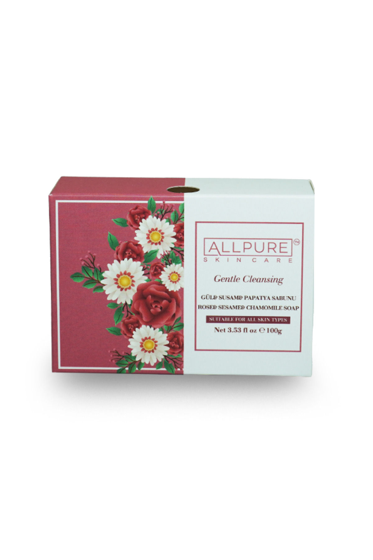 ALLPURE GÜL&SUSAM&PAPATYA KATI SABUN (100 gr Gül&Susam&Papatya Sabun ...