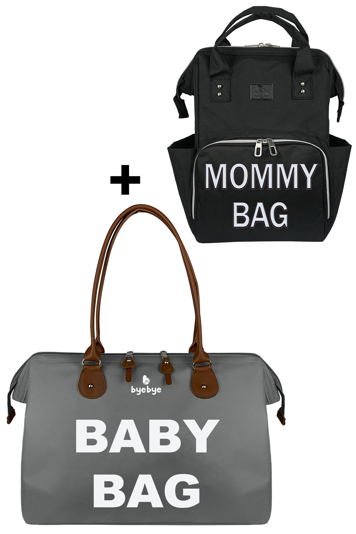 Bye Bye Anne Bebek Bakım Omuz Çantası Silver Anne Bebek Bakım Sırt ...