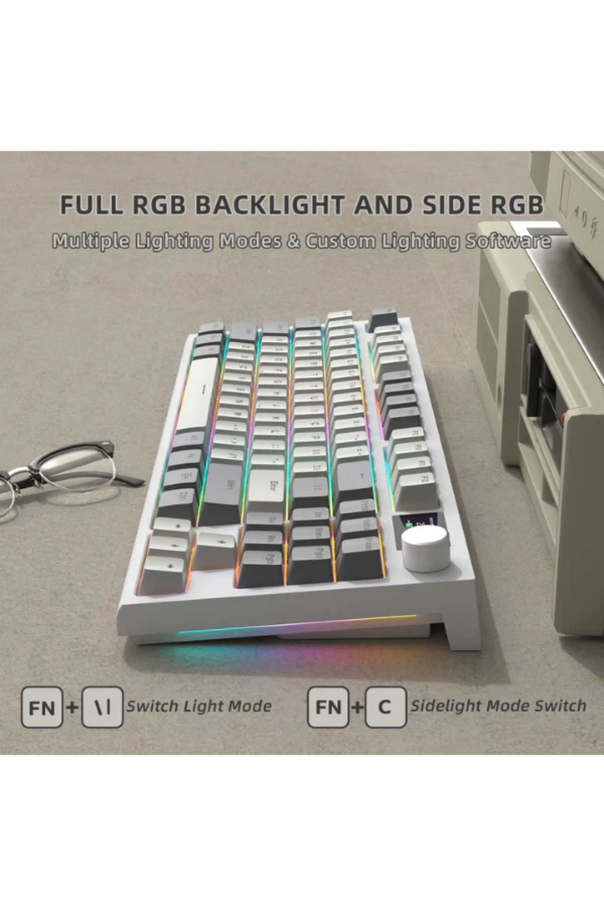 Attack Shark K86 EKRANLI KABLOSUZ MEKANİK KLAVYE - Fiyatı, Yorumları