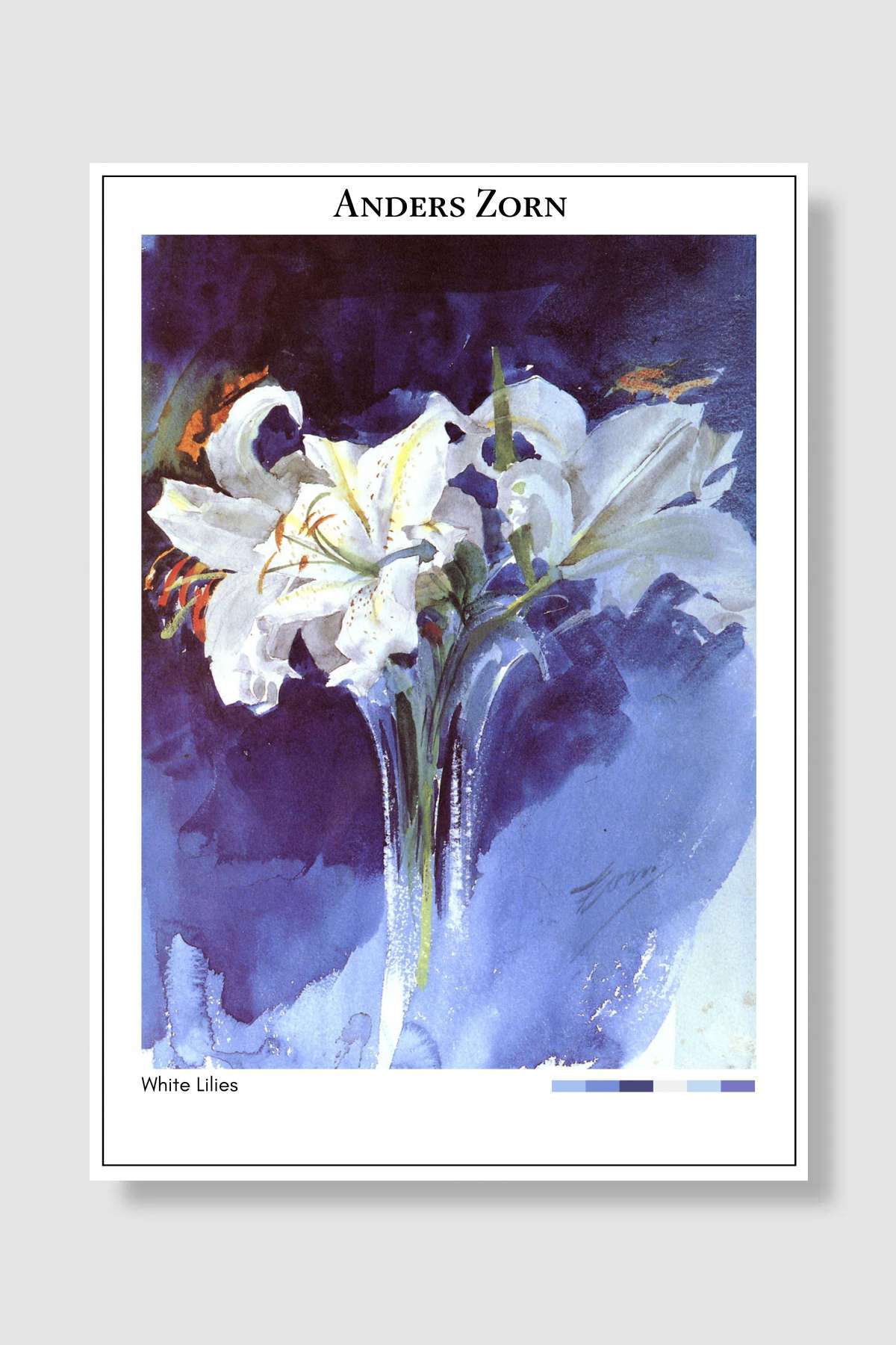 kubdekor Anders Zorn White Lilies Poster - Fiyatı, Yorumları