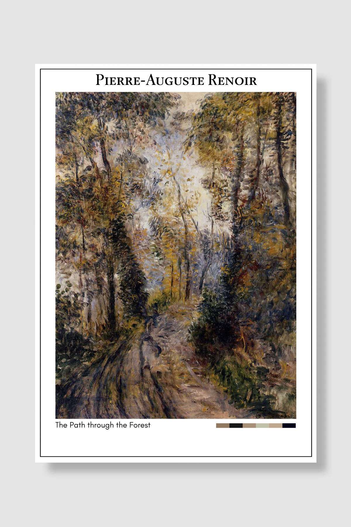 kubdekor Pierre-Auguste Renoir The Path through the Forest Poster ...