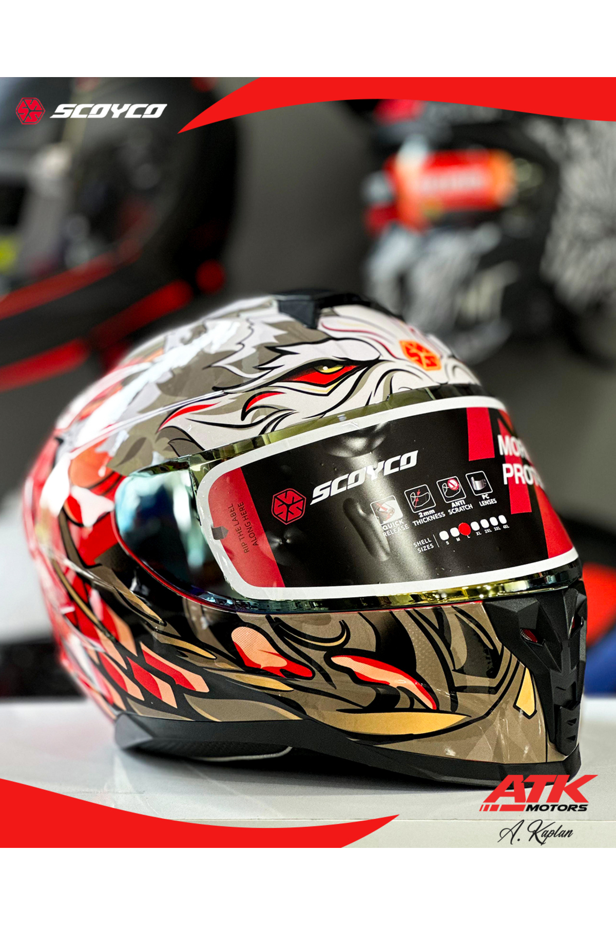 Scoyco 869 Wild Fullface Kask Motosiklet Kaskı Tam Kask Fiyatı ...