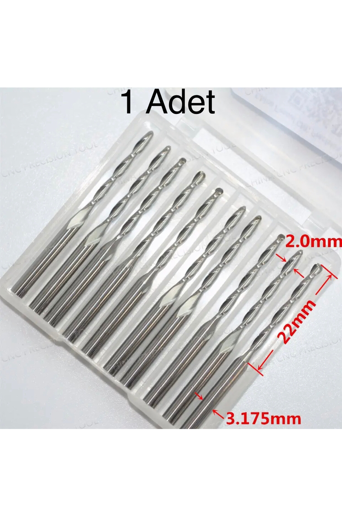 BGA Cnc Karbür End Mill 2 Flüt Top Burun Yönlendirici Bit Ahşap Freze 3 ...