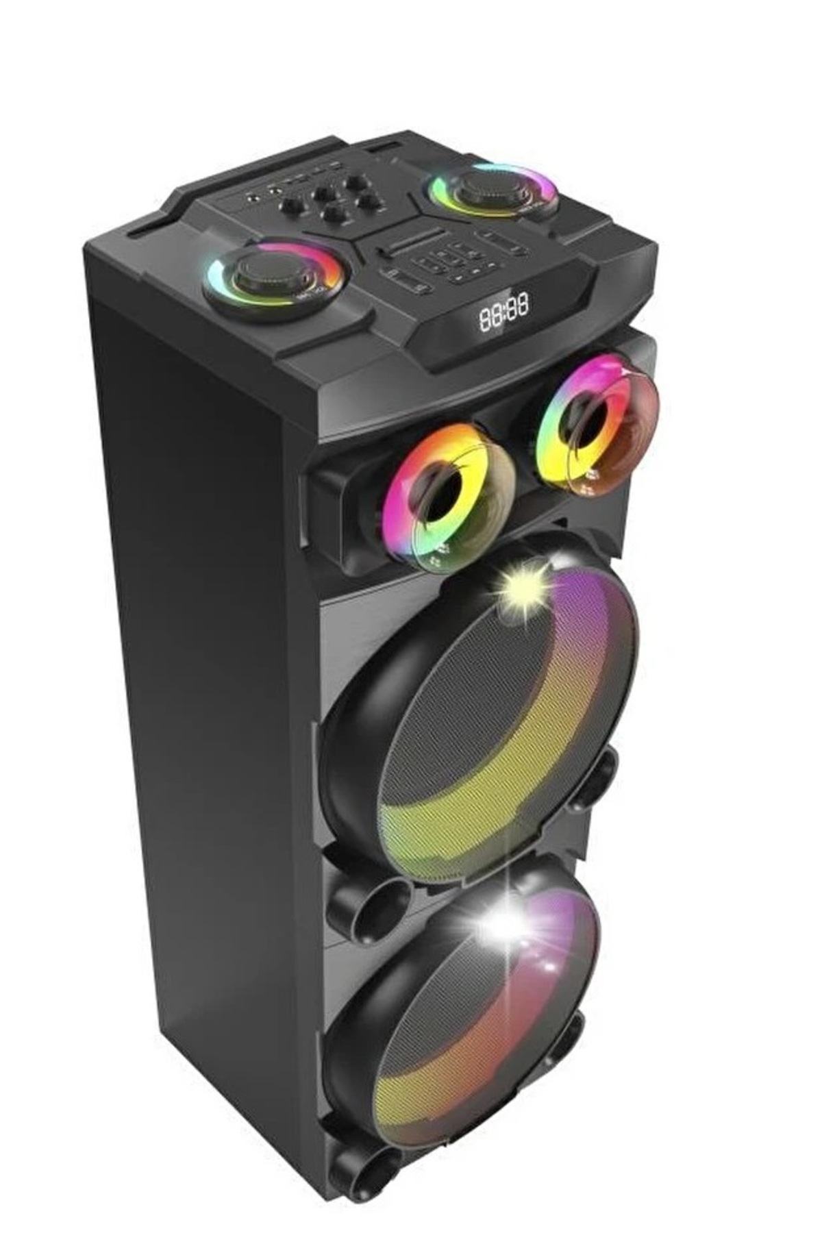 SIGHTZER DEV PARTY SPEAKER ÇİFT KABLOSUZ MİKROFONLU ŞARJLI BLUETOOTH ...