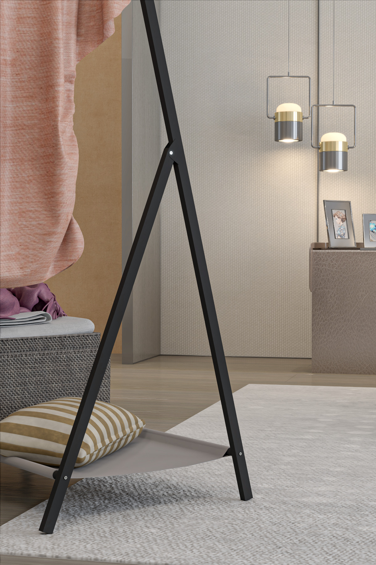 Retodesign RETODESİGN A KATLANIR AYAKLI ASKI , ELBİSE ASKISI ...