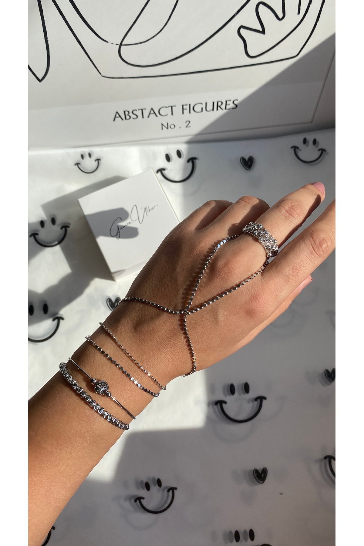 GAMZE ÇELİK VIP PREMİUM ŞAHMERAN AYARLANABİLİR YÜZÜK BİLEKLİK SET ...