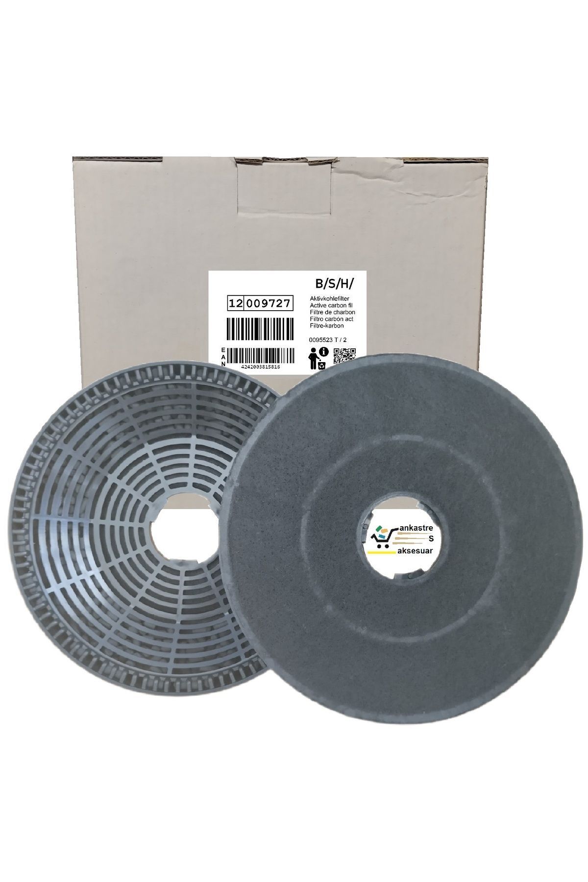 Bosch DWK65AD70R/01 Davlumbaz Karbon Filtre DWA0LK6A 2li 1Takım Bacasız ...