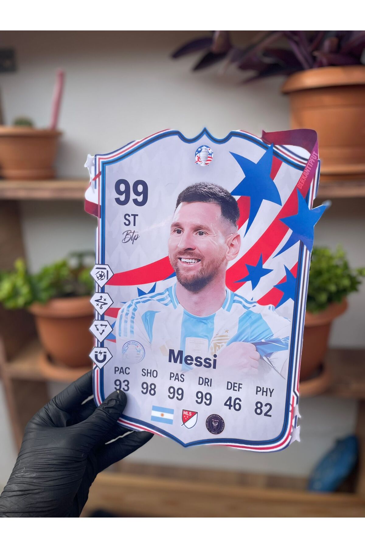 BERKANTTP Messi FC 24 Copa America Fut Card PVC Kaplama - Fiyatı, Yorumları