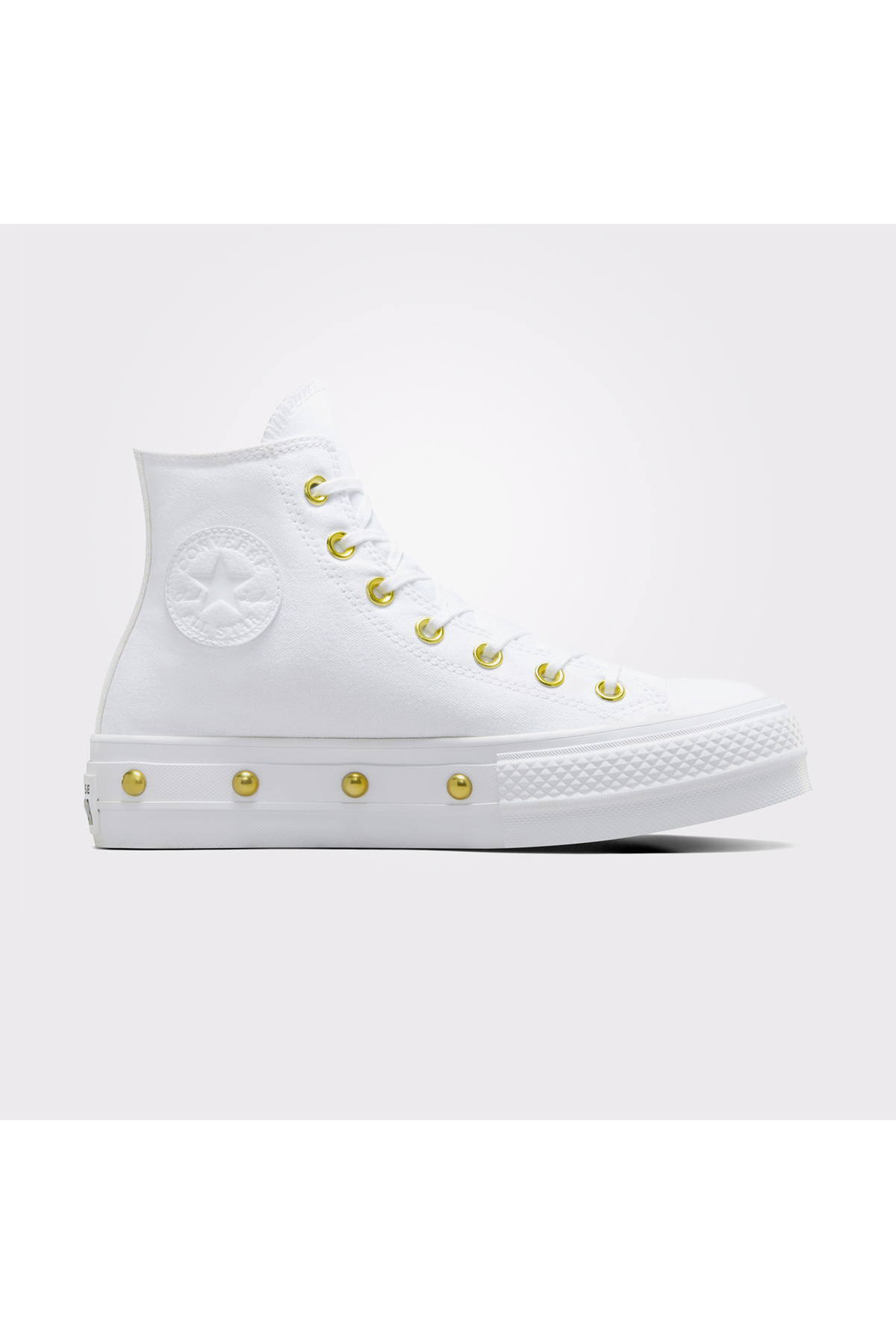 Converse Chuck Taylor All Star Lift Platform Star Studded Kadın Beyaz ...