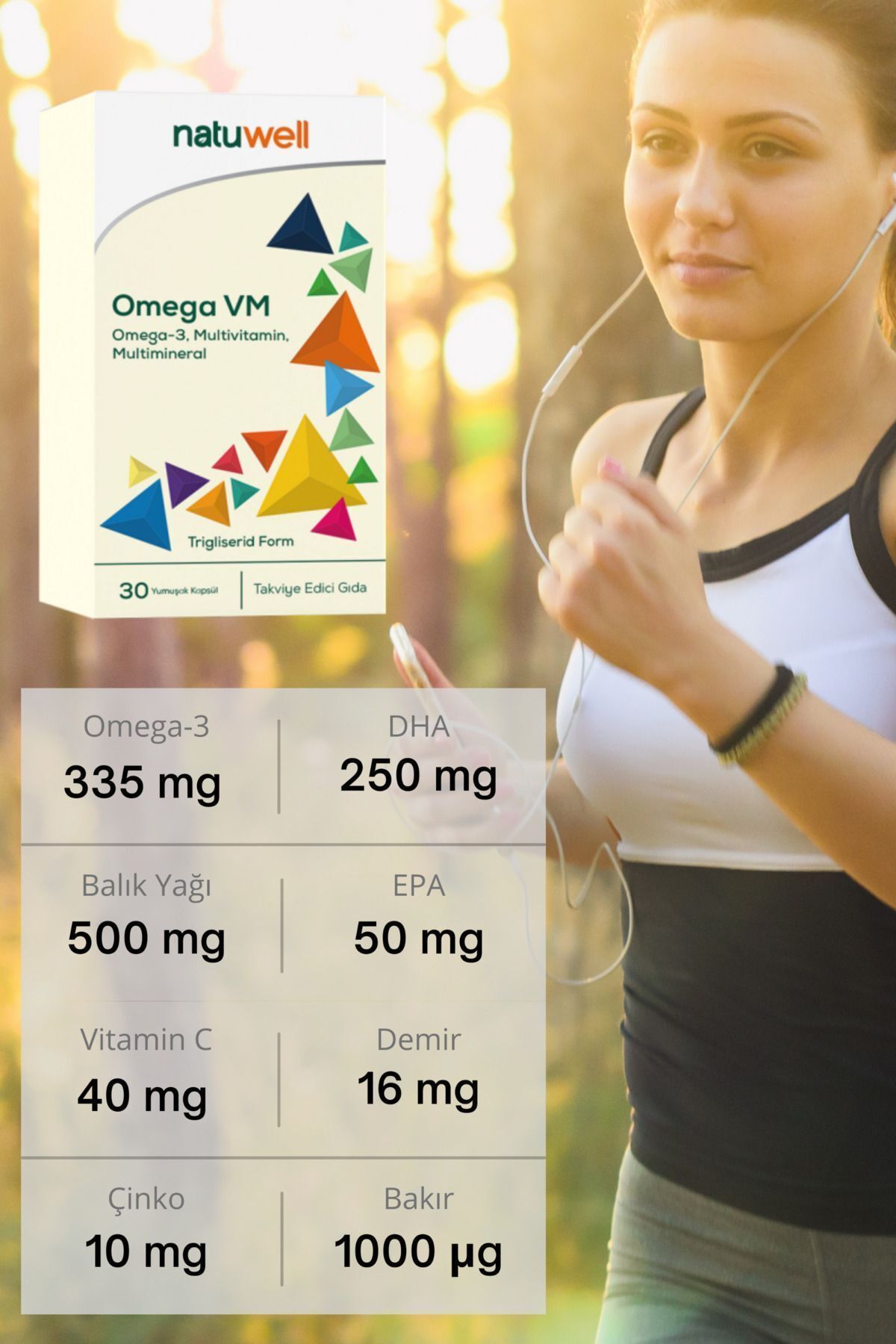 Natuwell Omega VM 30 Tablet NTWOVM301 - Fiyatı, Yorumları