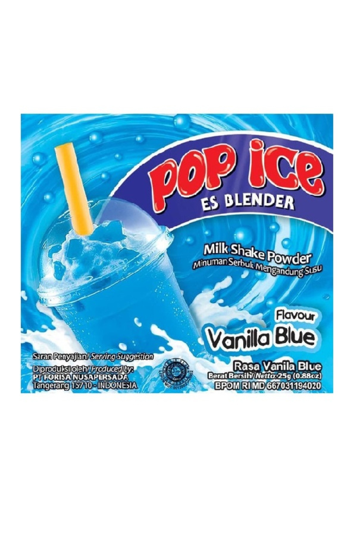POP ICE Es Blender Milk Shake Powder Minuman Serbuk Rasa Susu Vanilla ...