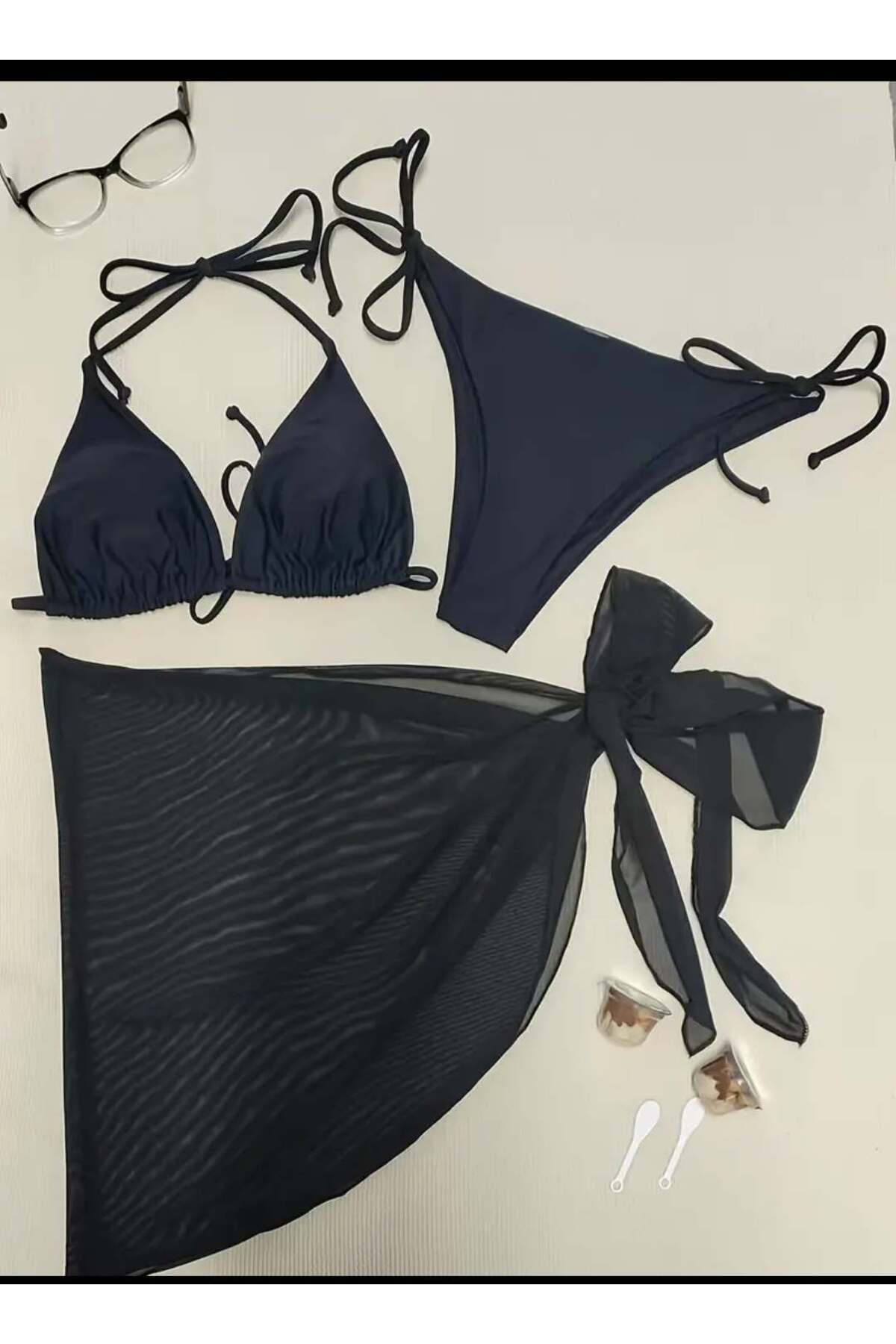 nuriçgiyim Yazın modası bikini pareo set - Fiyatı, Yorumları