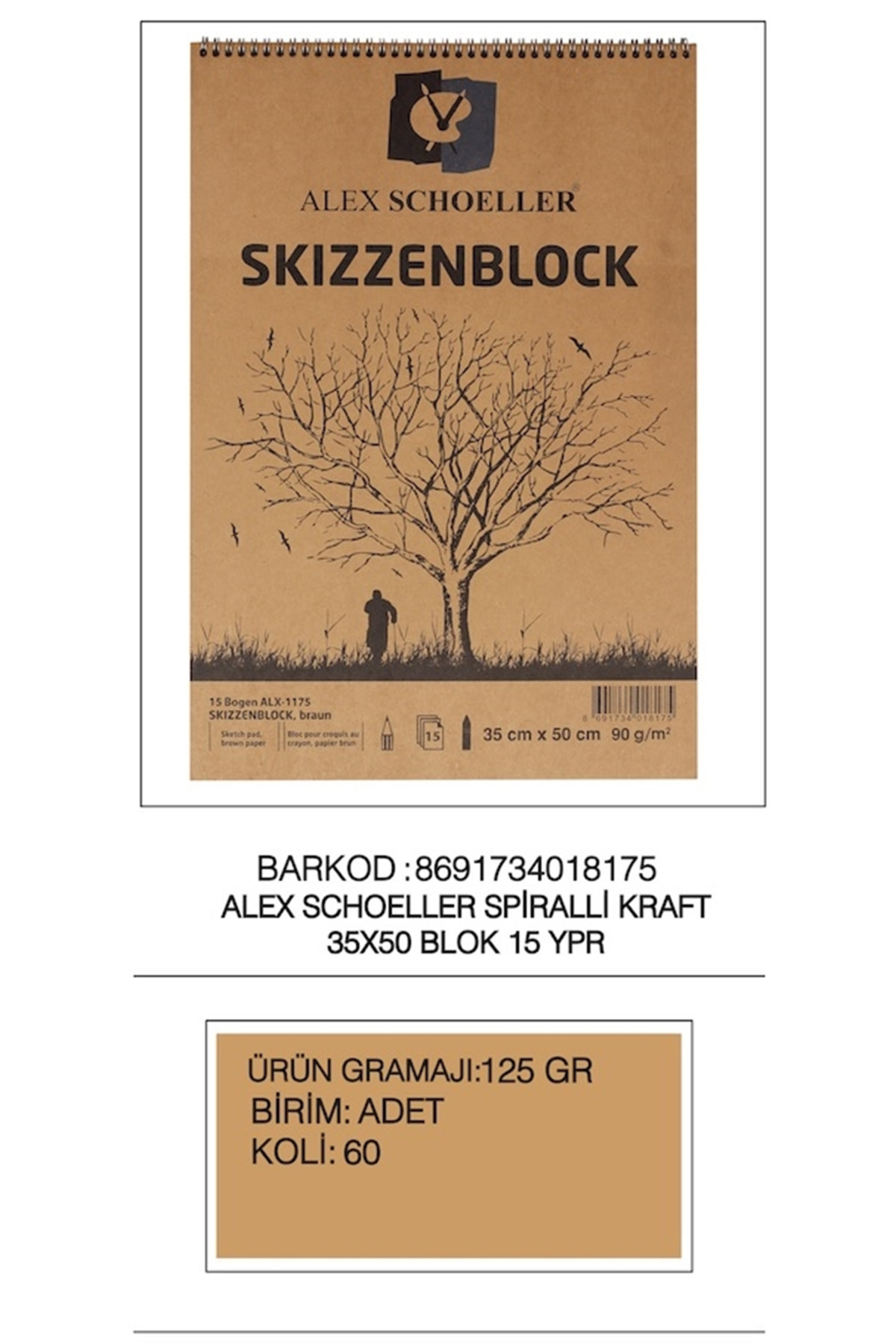 Alex KRAFT SPR 35*50 BLOK 15 LI ALX-1175 - Fiyatı, Yorumları