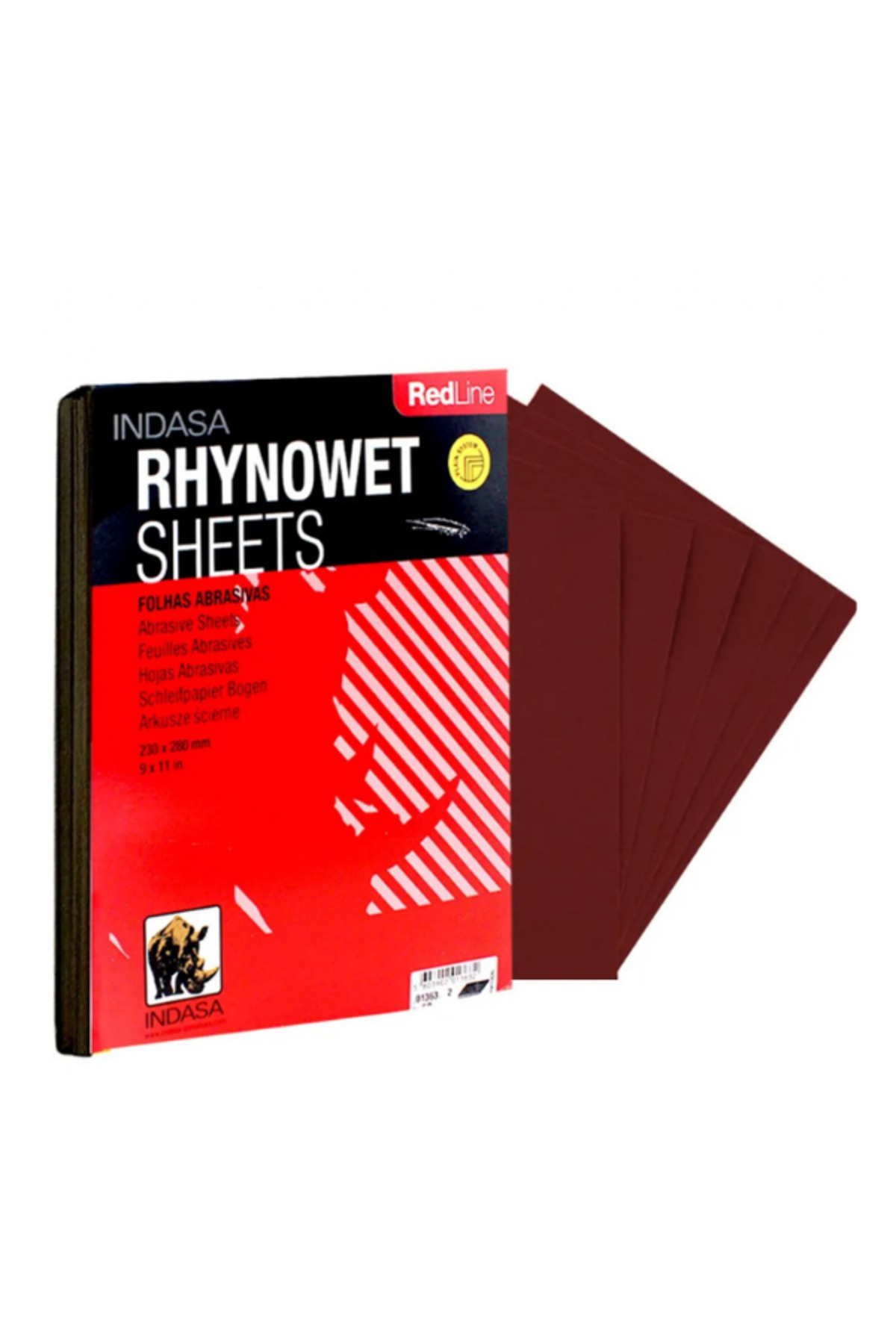 indasa Rhynowet Red Line 230x280 Sulu Tabaka Zımpara P600 50 Adet ...