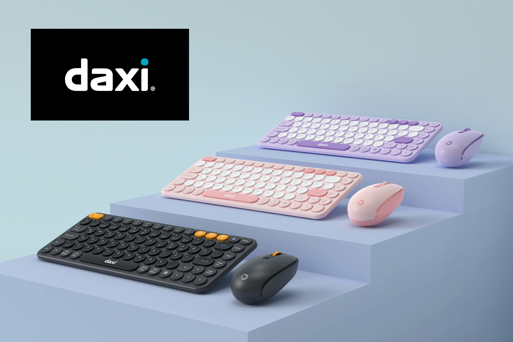 Daxi MK350 Creator Pro Combo Sessiz 3 Kanallı Bluetooth + 2.4G Wireless ...