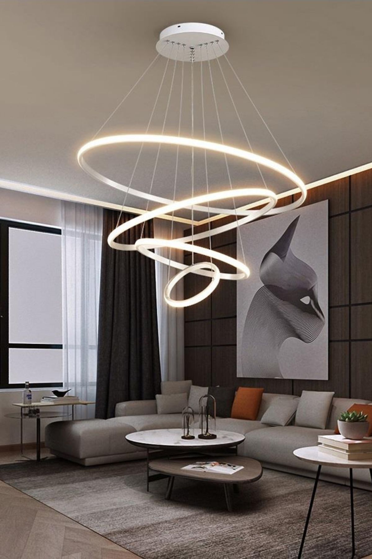 neeko Robin 4 'lü Beyaz Sarkıt Led Günışığı Ultra Ledli Salon Mutfak ...