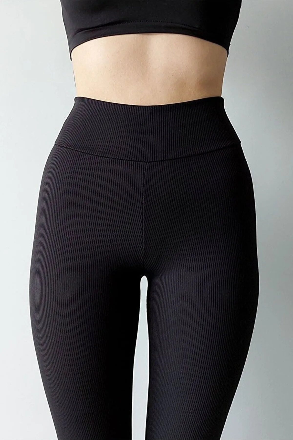 BelFit Yüksek Bel Siyah Seamless Fitilli Spor Tayt Fiyatı, Yorumları ...