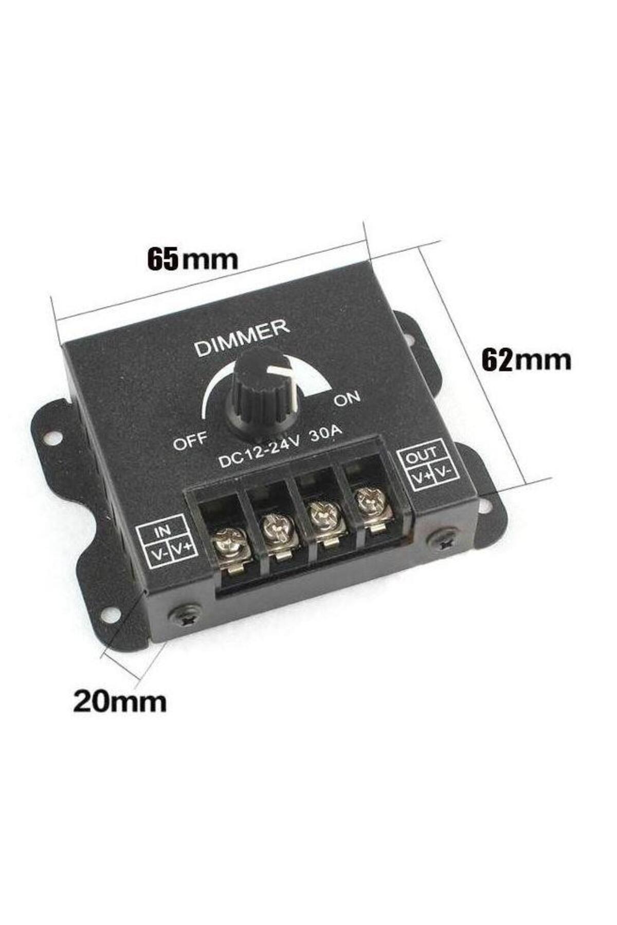 Hatfon Elektronik Led Dimmer Kontrol Tek Renk Şerit Ledler için POT lu ...