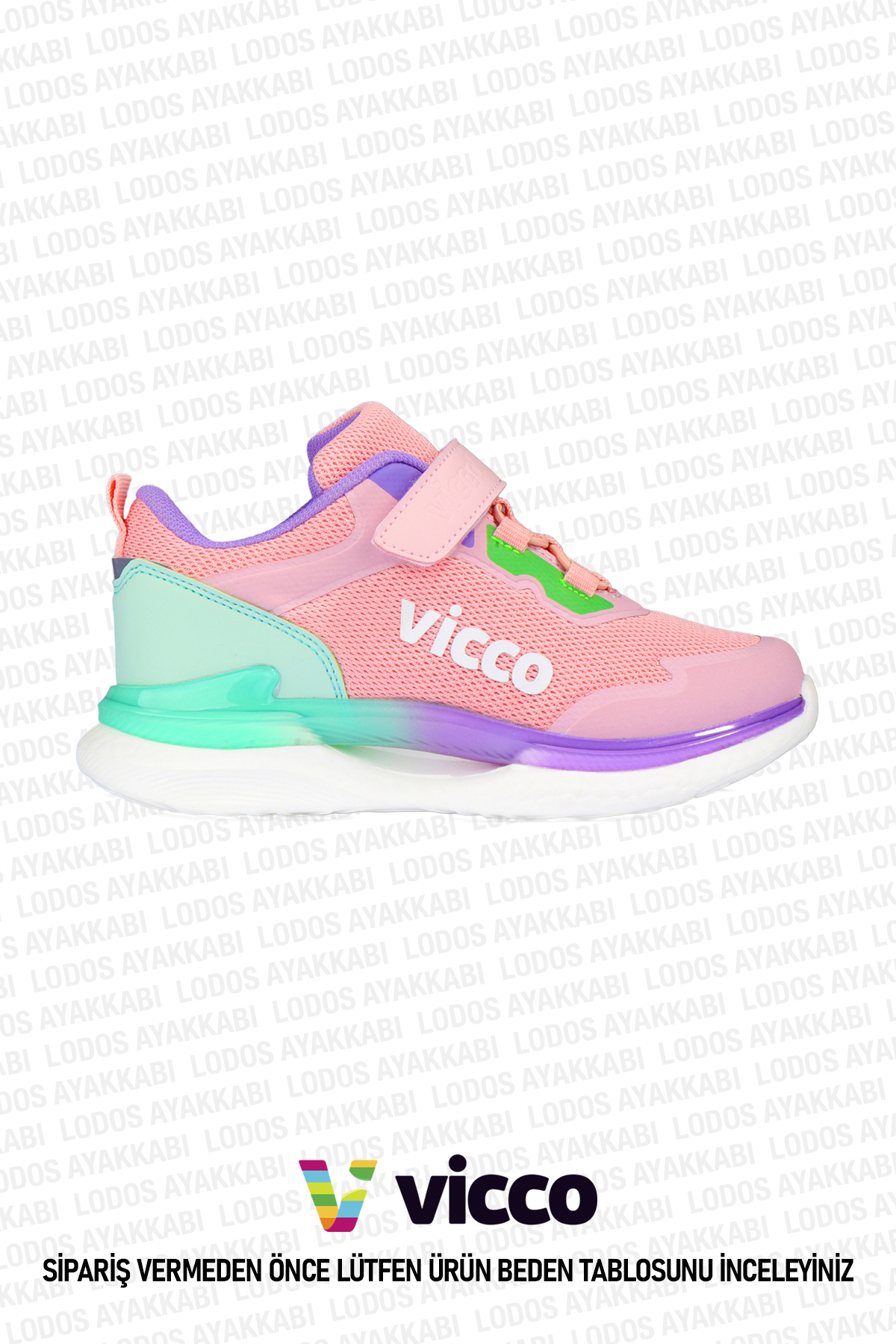 Vicco Yancy Model Hafif Kız Çocuk Spor Ayakkabı Pudra Sneaker Fiyatı ...