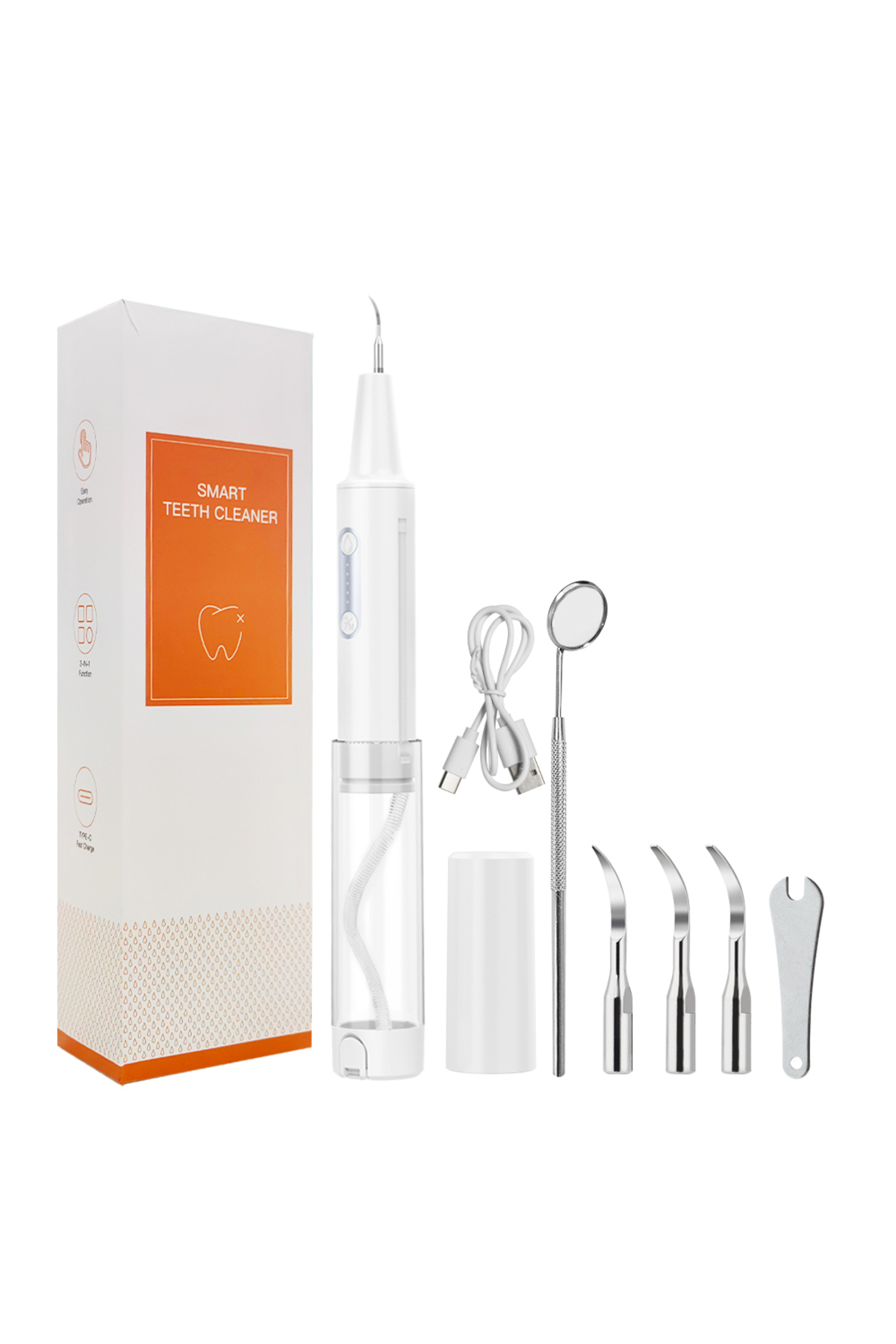 peicon White Dental Oral Irrigator Water Flosser For Teeth Ultrasonic ...