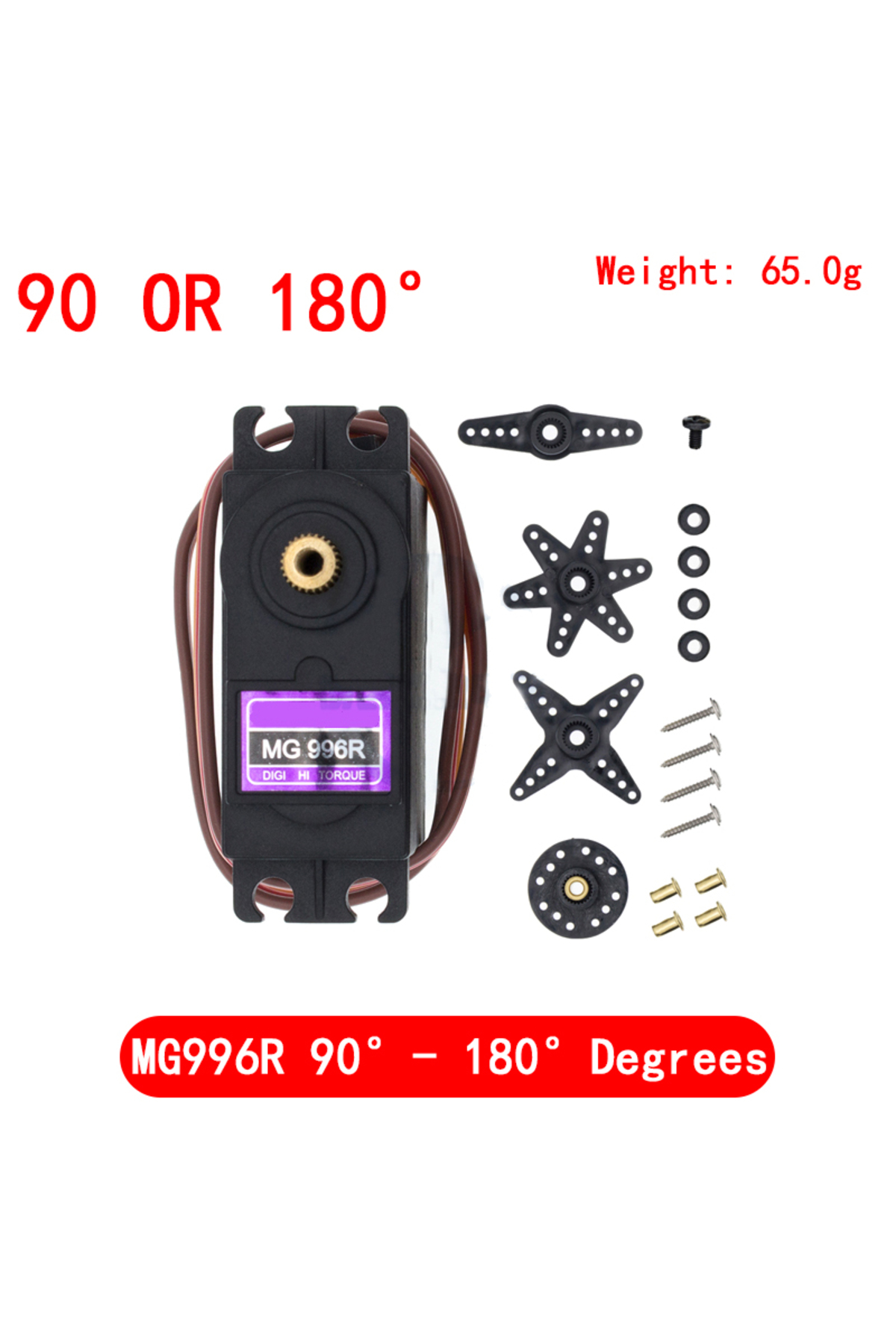 Choice MG996R 90-180 Degree SG90 SG02R MG90S MG995 MG996 Servo Metal ...