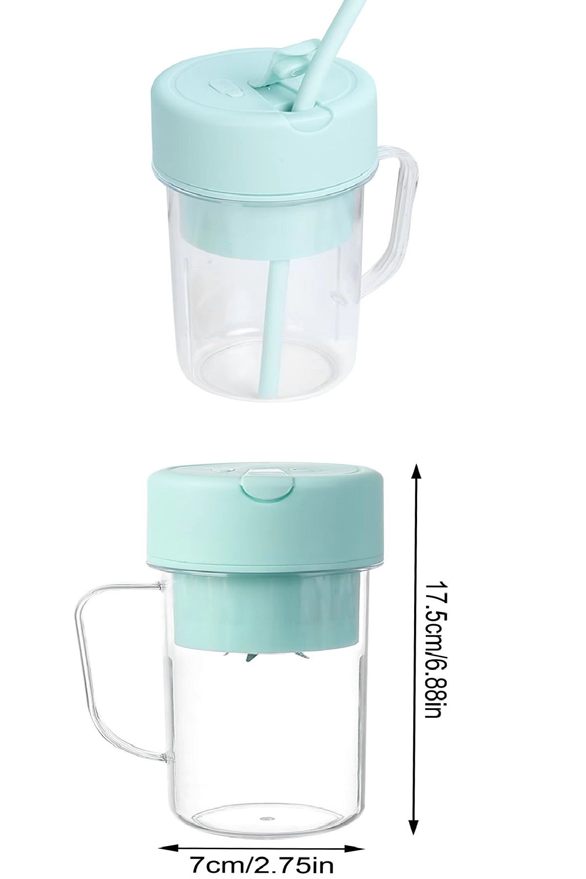 Genel Markalar Şarjlı Taşınabilir Pipetli Bardak Blender 420 ML ... Genel Markalar Şarjlı Taşınabilir Pipetli Bardak Blender 420 ML ...