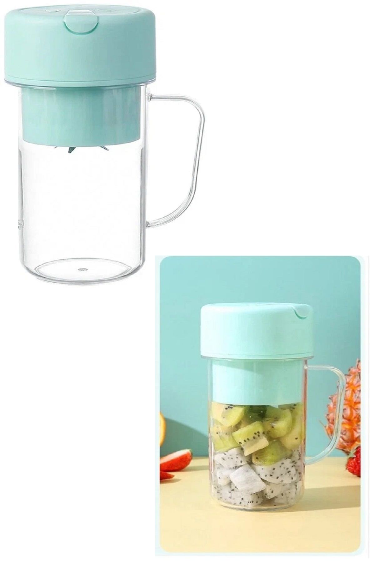 Genel Markalar Şarjlı Taşınabilir Pipetli Bardak Blender 420 ML ... Genel Markalar Şarjlı Taşınabilir Pipetli Bardak Blender 420 ML ...