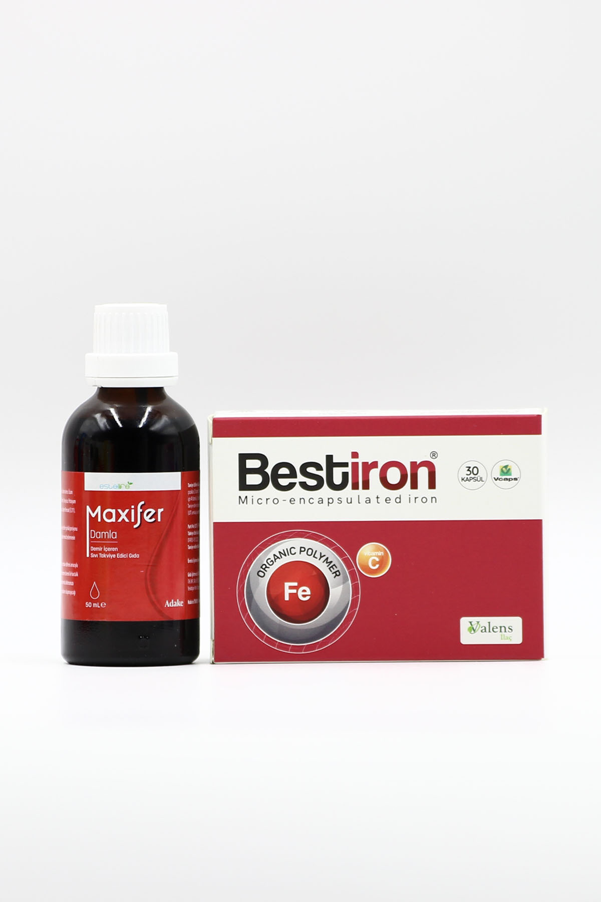 estellife Maxifer Damla ve Bestiron Kapsül Yetişkin ve Çocuk Demir ...