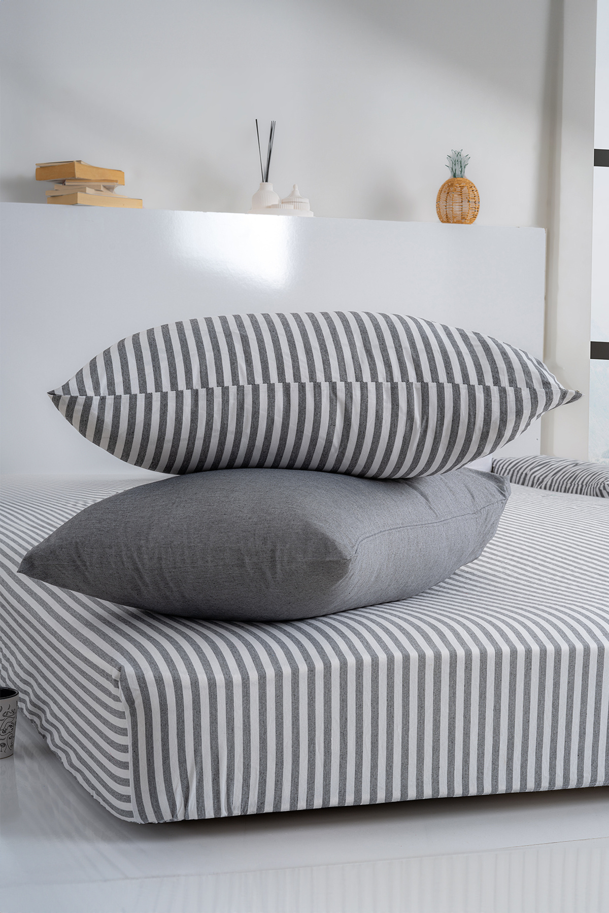 KetraHome Single Fitted Sheet Set 100 x 200cm Zebra Striped - Trendyol