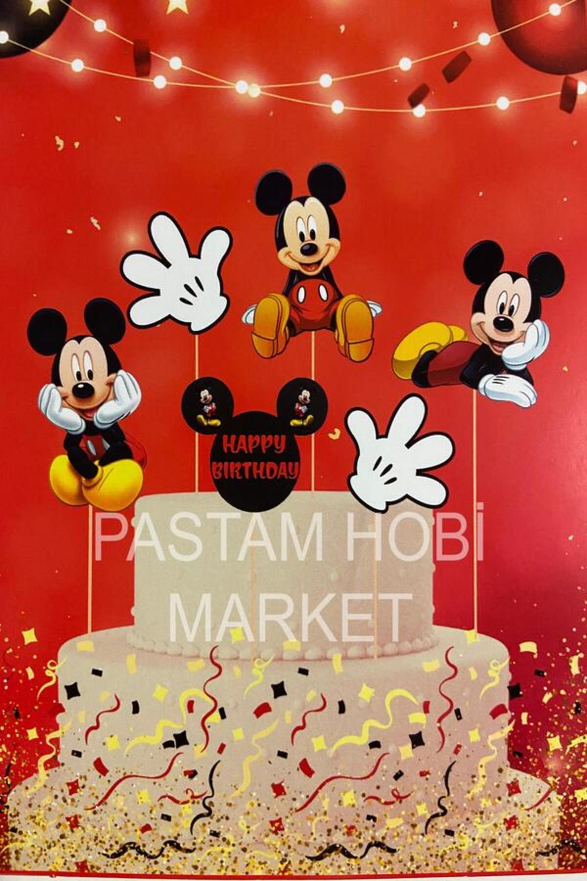 Pastam Hobi Market Mickey mouse pasta üzeri figür süs set Fiyatı ...