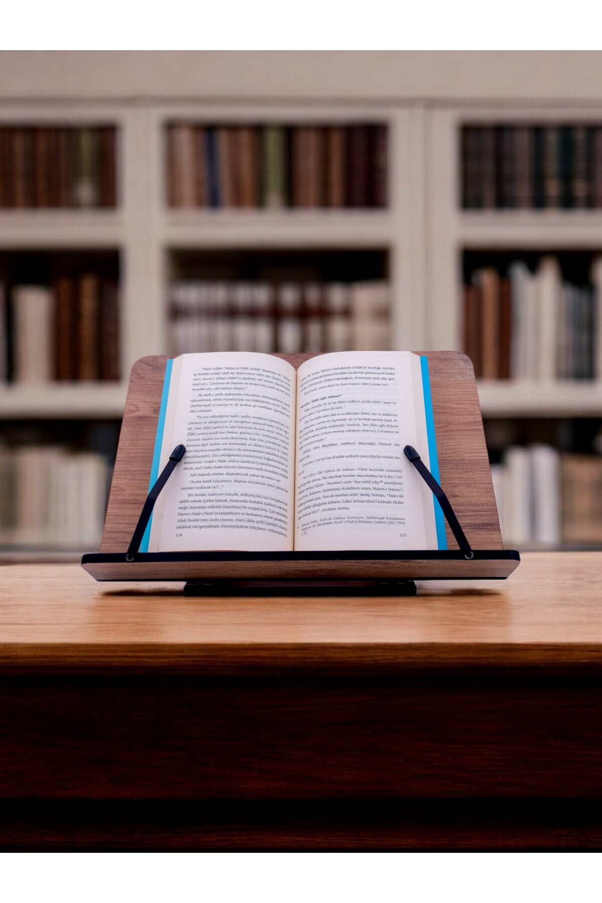 İsfahan TA Büyük Boy Kitap Okuma Standı Masaüstü Ahşap Kuran Rahlesi ...