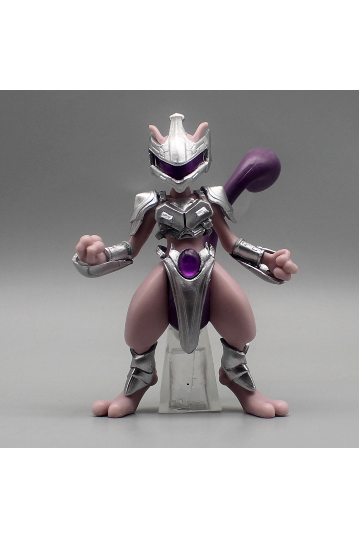 BANDAI 11cm Mewtwo 11cm Pokemon Mewtwo In Steel Armor Anime Action ...