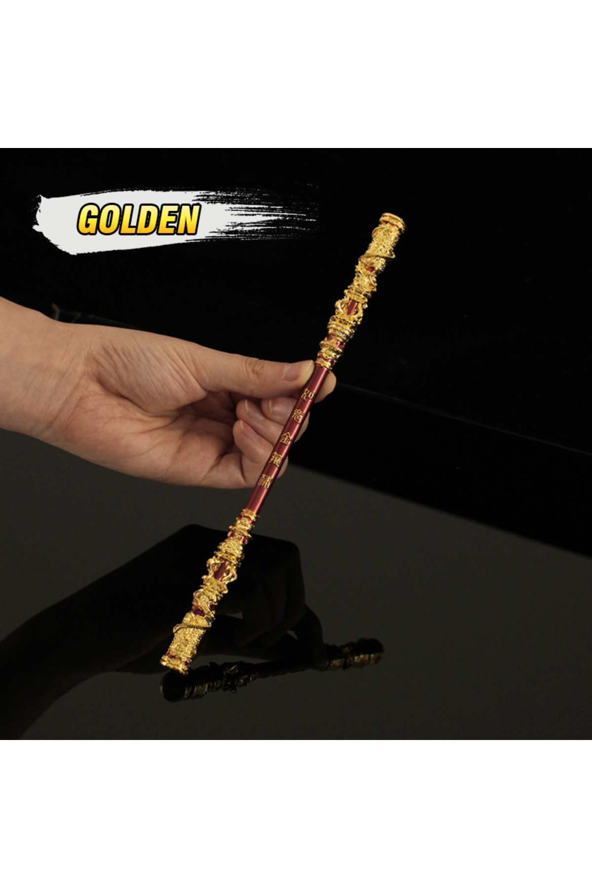 CONUSEA 22CM Black Myth Sun Wukong Weapon Golden Hoop Stick Model Semi ...