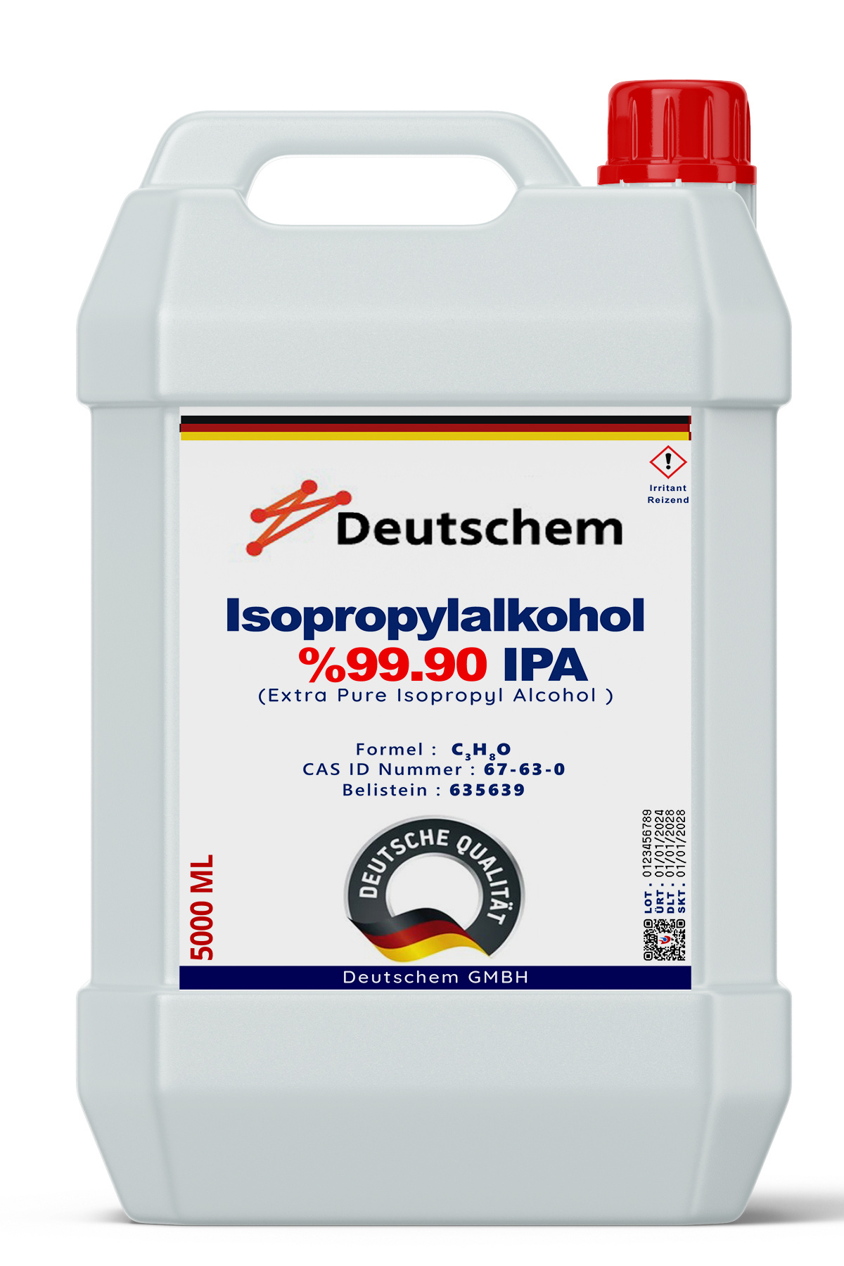 Dolar Kimya Deutschem 5 Litre - Saf Izo Propil Temizlik Solventi %99.90 ...