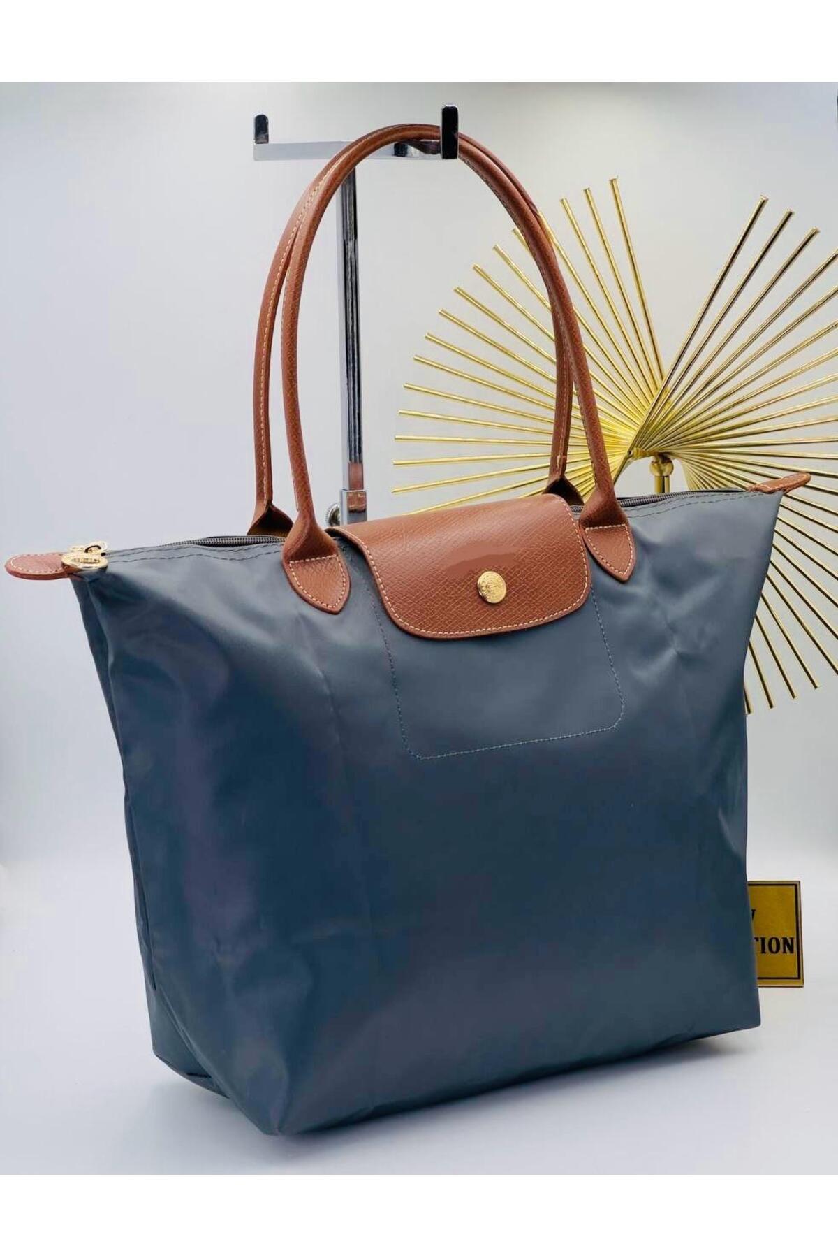Dainty Bag Gerçek Deri Saplı Çıtçıtlı Katlanabilir Kadın Omuz Çantası ...