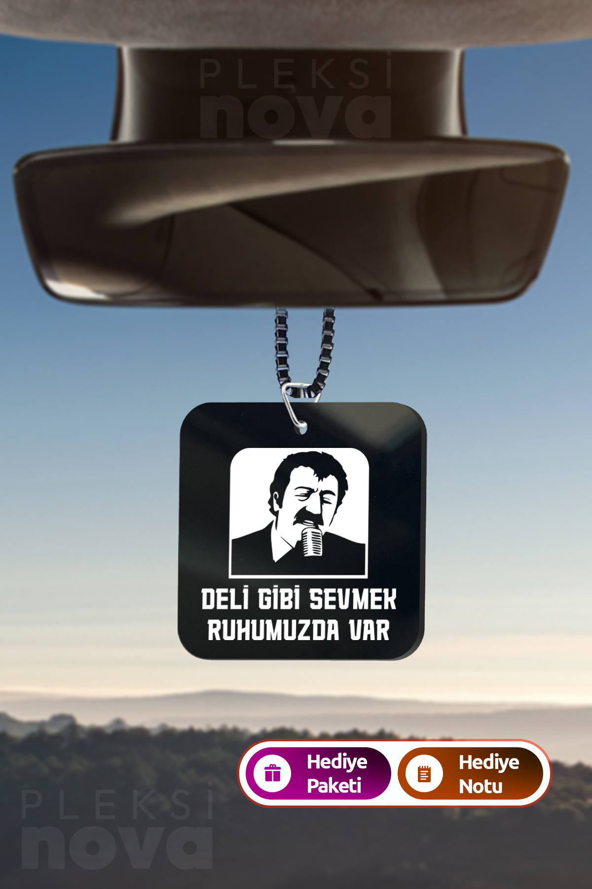 Pleksinova Müslüm Gürses Deli Gibi Sevmek Ruhumuzda Var Yazılı Araba ...