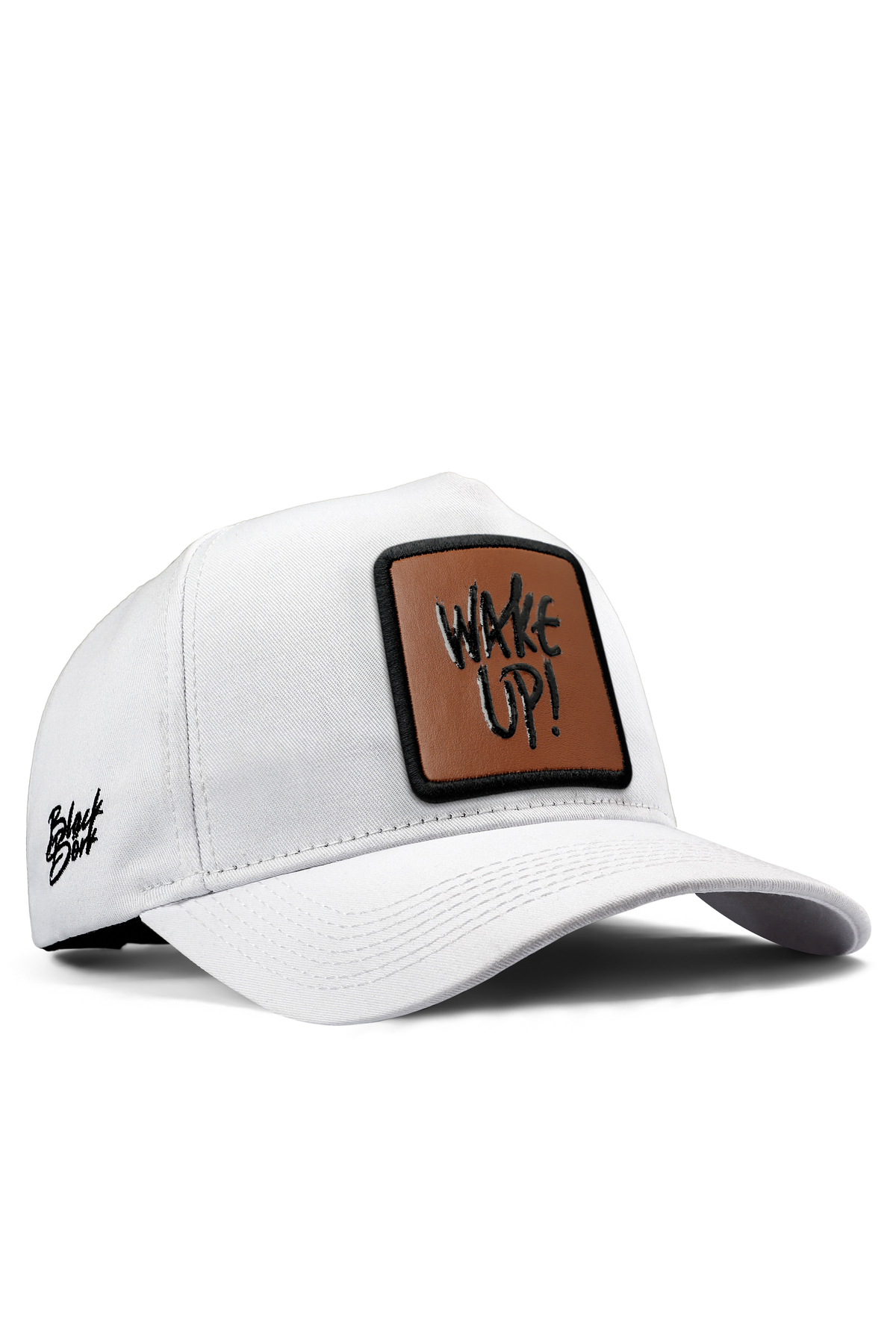 BlackBörk V1 Baseball Wake Up - 2CS Kod Logolu Unisex Beyaz Şapka (Cap ...