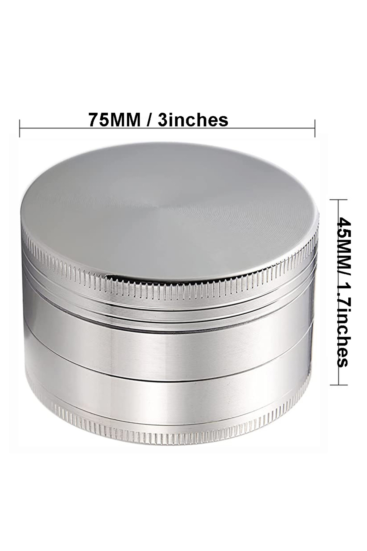Choice 75MM 3" Woody Dry Herb Grinder Metal for Smoke 4-layer Tobacco ...