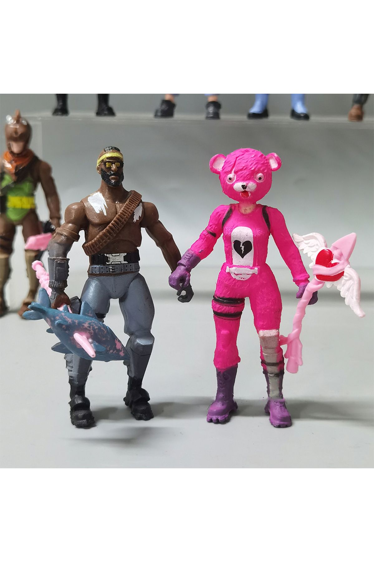 Choice 8Pcs Set Fortnite Toys 10cm Action Figure Model Game Fornite Toy Doll with Weapon Kids Boys Birth. Trendyol