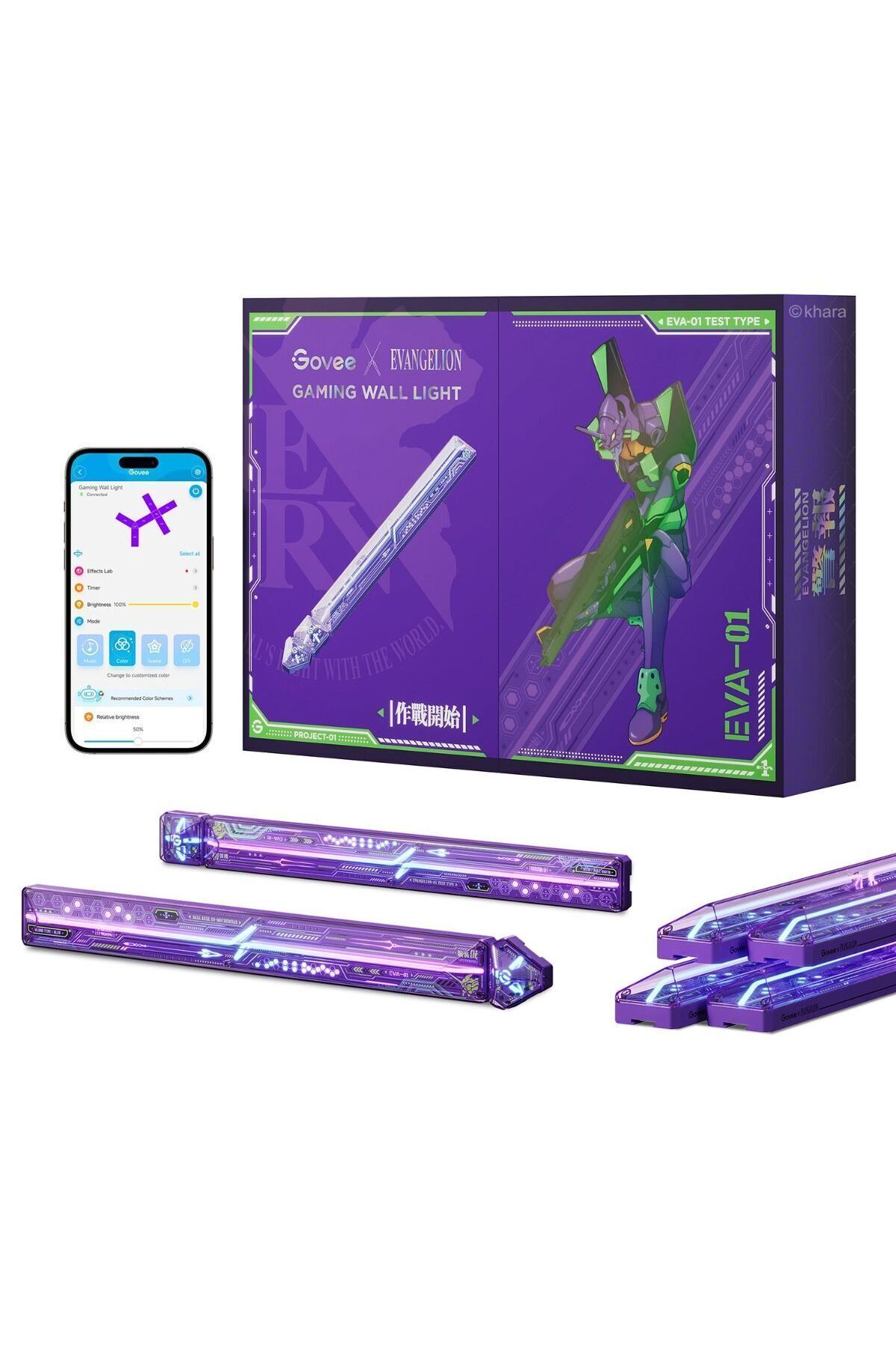 Goove Govee x Evangelion Gaming Wall Light 6+2- Trendyol