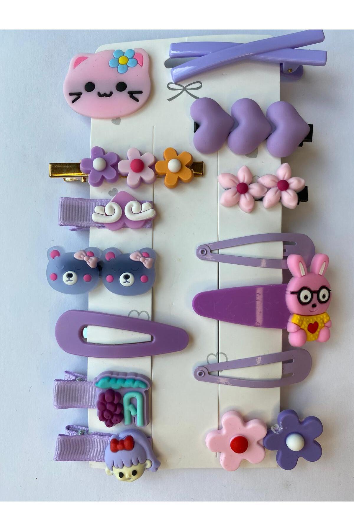 Nehir Purple Silicone Baby Girl and Child Buckle Set - Trendyol