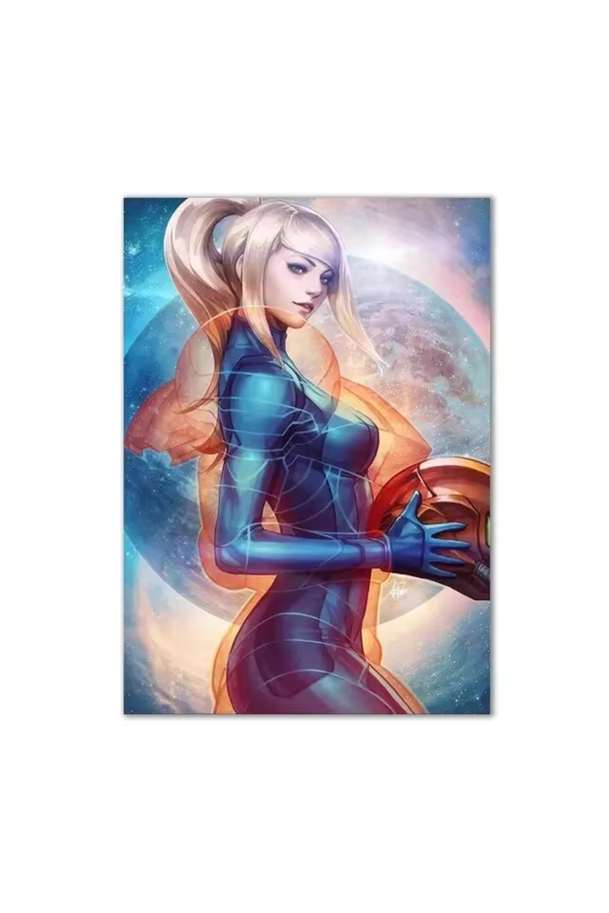 Choice Metroid Themed Poster Featuring Samus Aran Video Game PS4 Sci fi ...