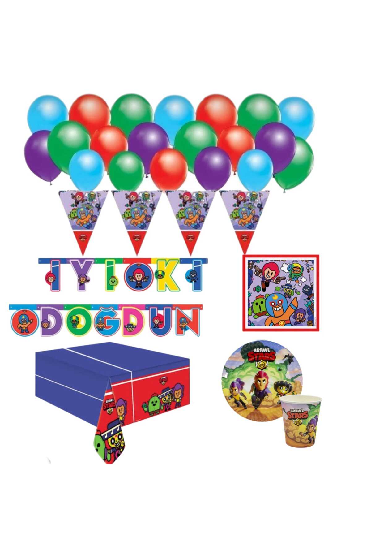 Mini Parti MİNİ PARTY STORE BRAWL STARS DOĞUM GÜNÜ SETİ - Fiyatı, Yorumları
