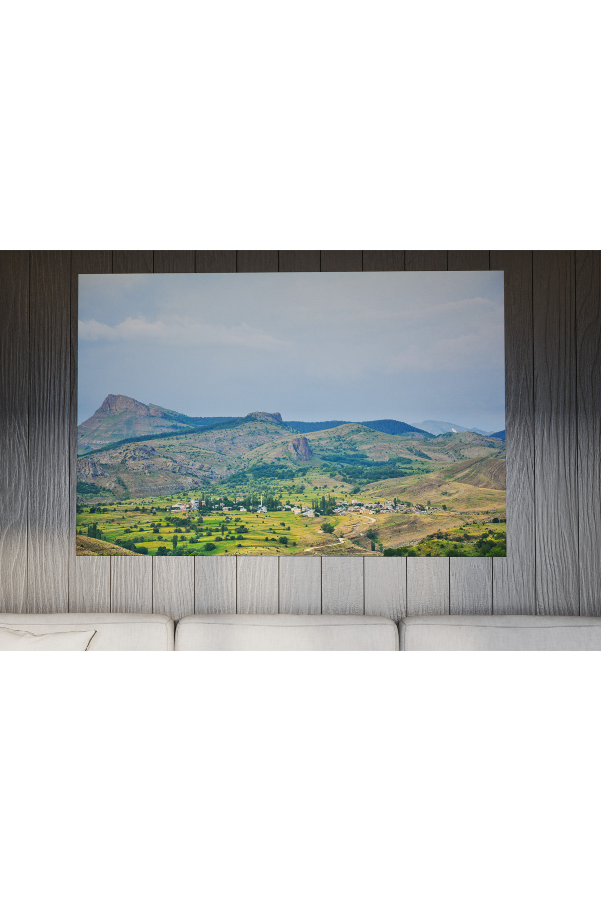 Store Tablo - Duvar Tablosu - Köy Ve Doğa Manzaralı Tablo - Ev ...
