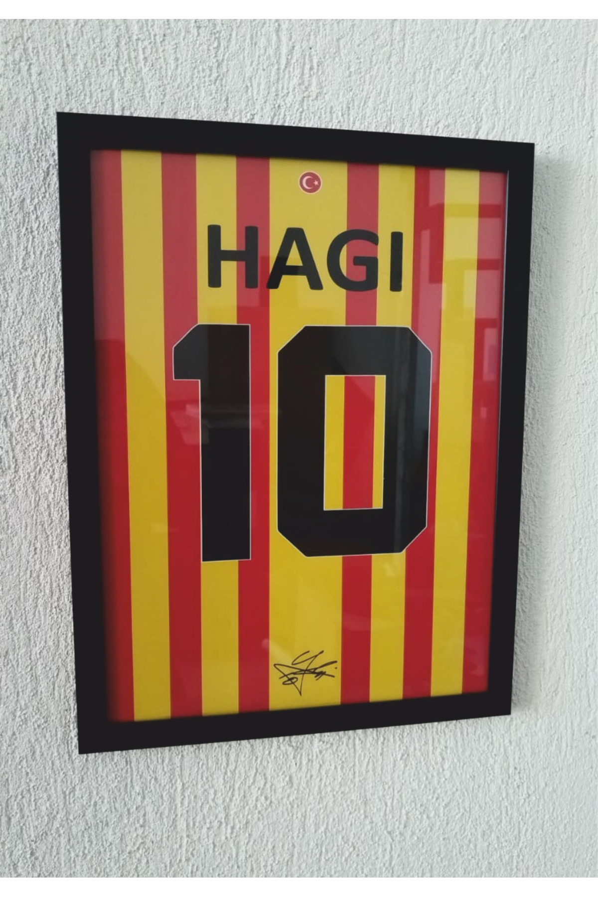 Erdizayn 30x40 cm George Hagi Forma Tasarımlı Poster Tablo Çerçeve 2 mm ...
