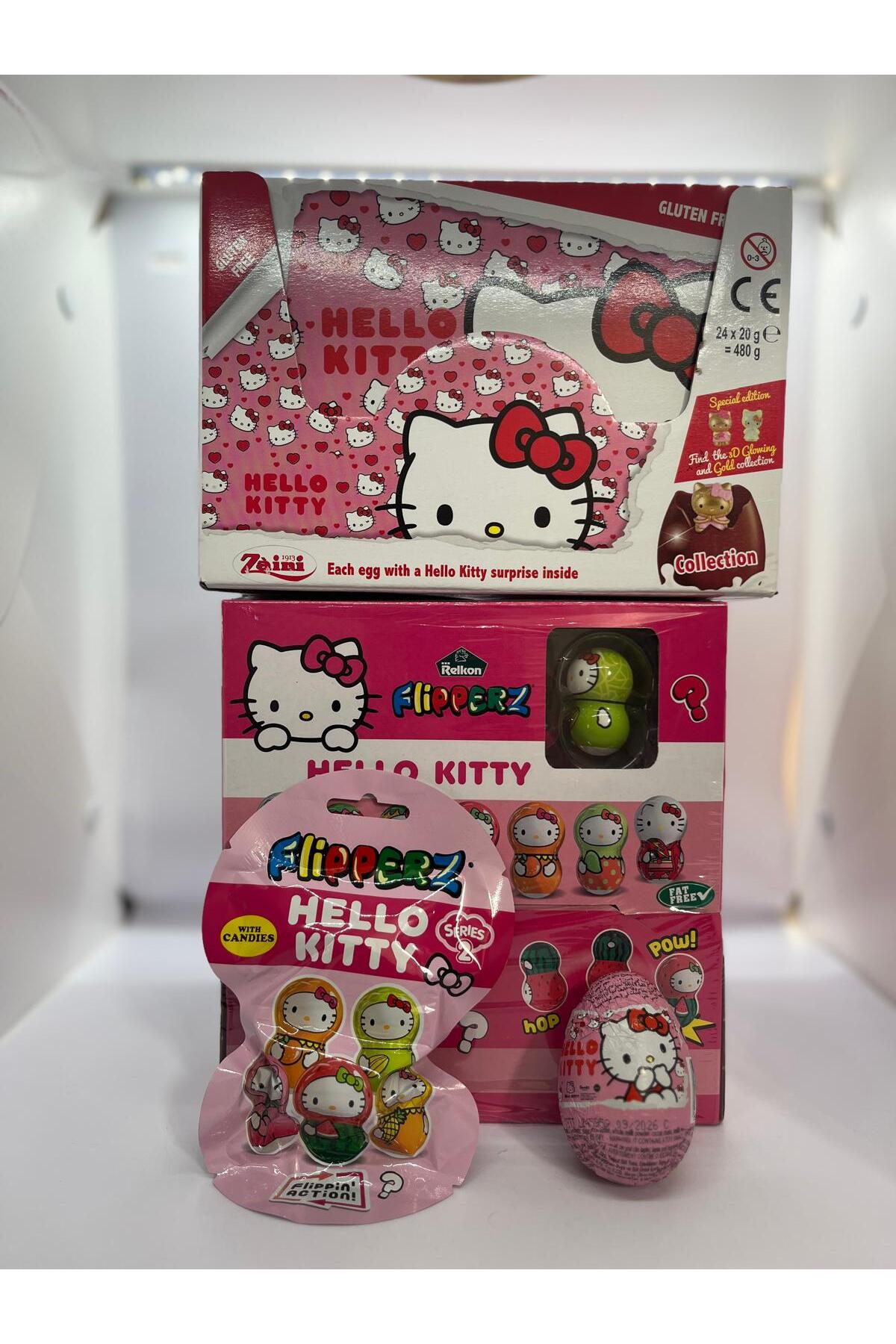 Unibon Hello Kitty Süpriz 24 Adet Yumurta + Hello Kitty Flipperz 24 ...
